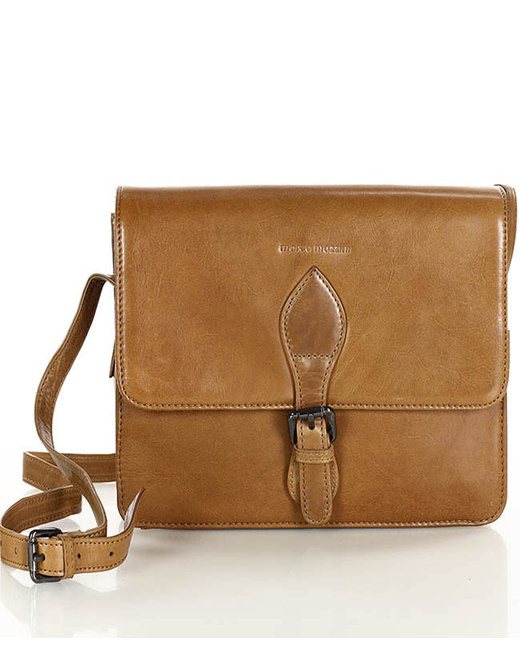 Prostokątna torebka przez ramię skórzana listonoszka - MARCO MAZZINI ...